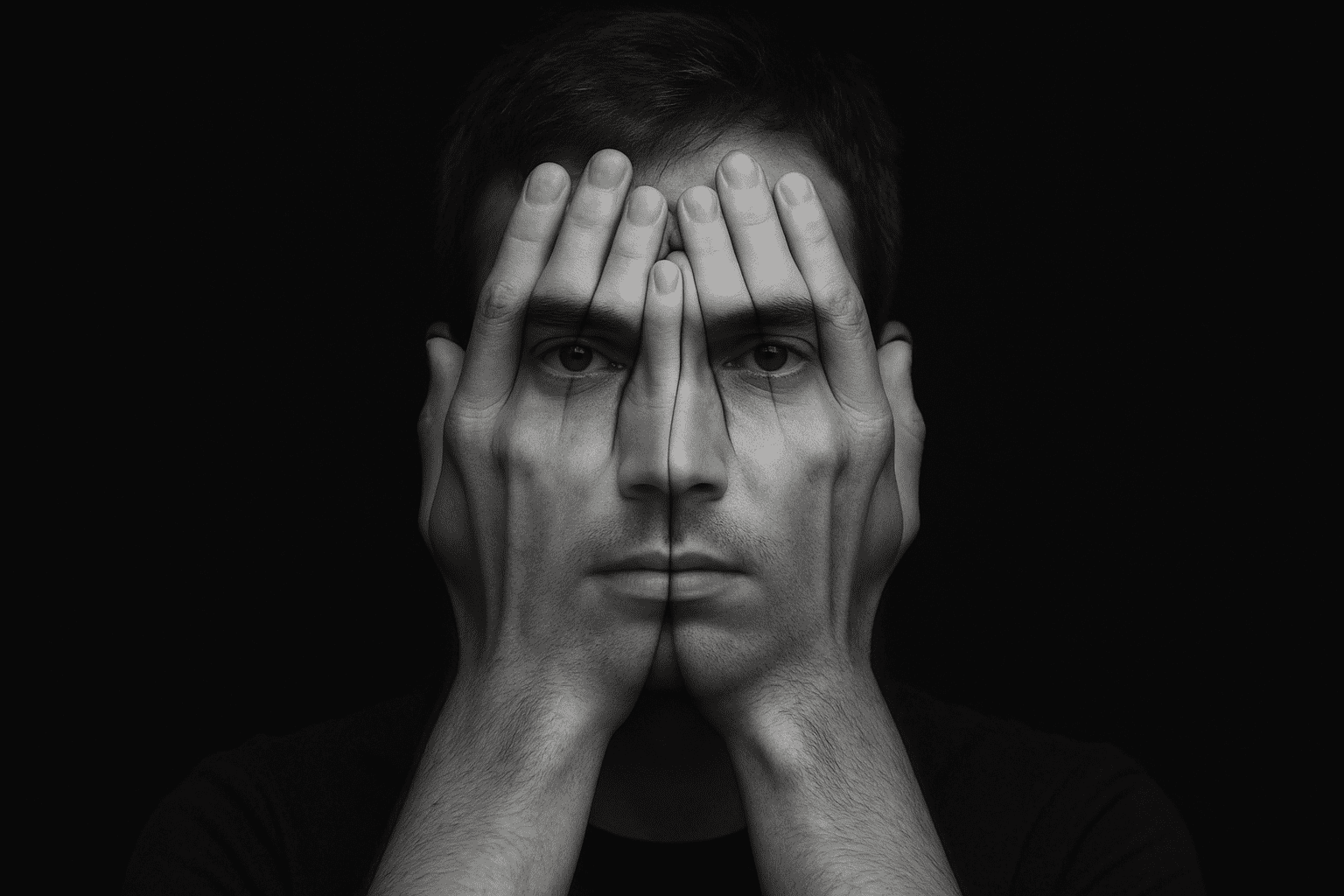Create a Stunning Double Exposure with Hands Over Face in Photoshop ...