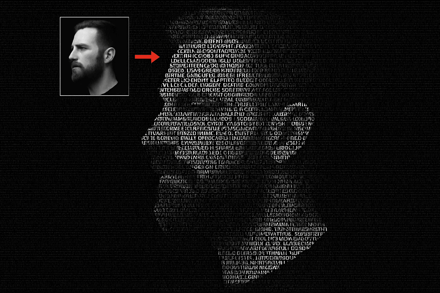How to Transform a Headshot into a Text-Powered Portrait - Blue Lightning
