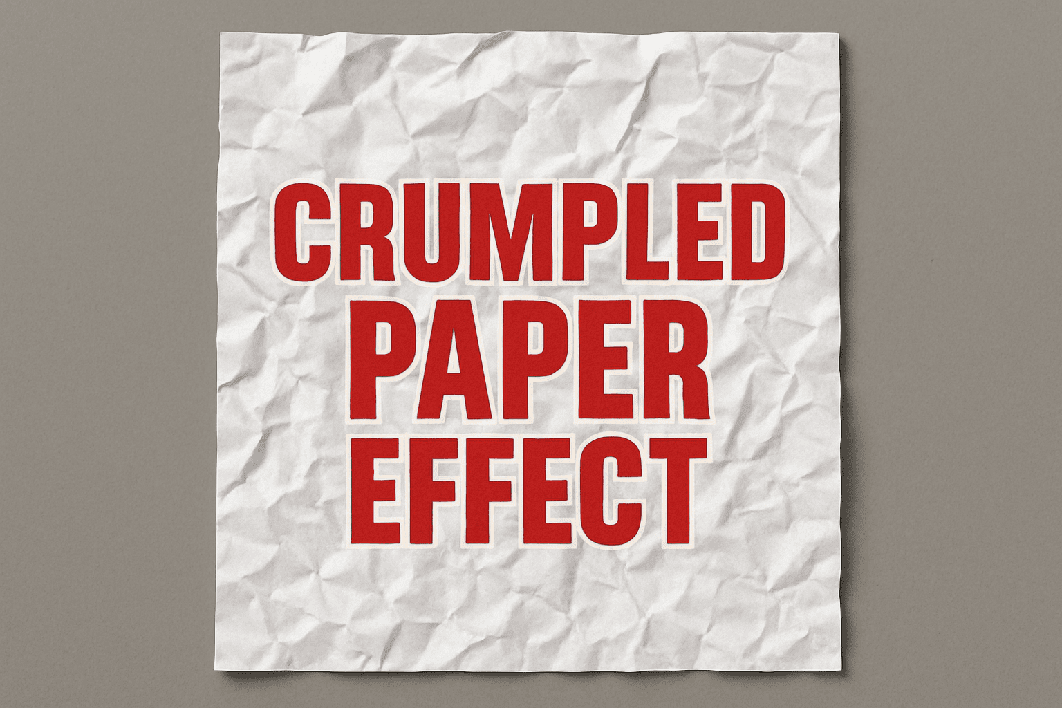 How to Create a Realistic Crumpled Paper Effect in Photoshop - Blue ...