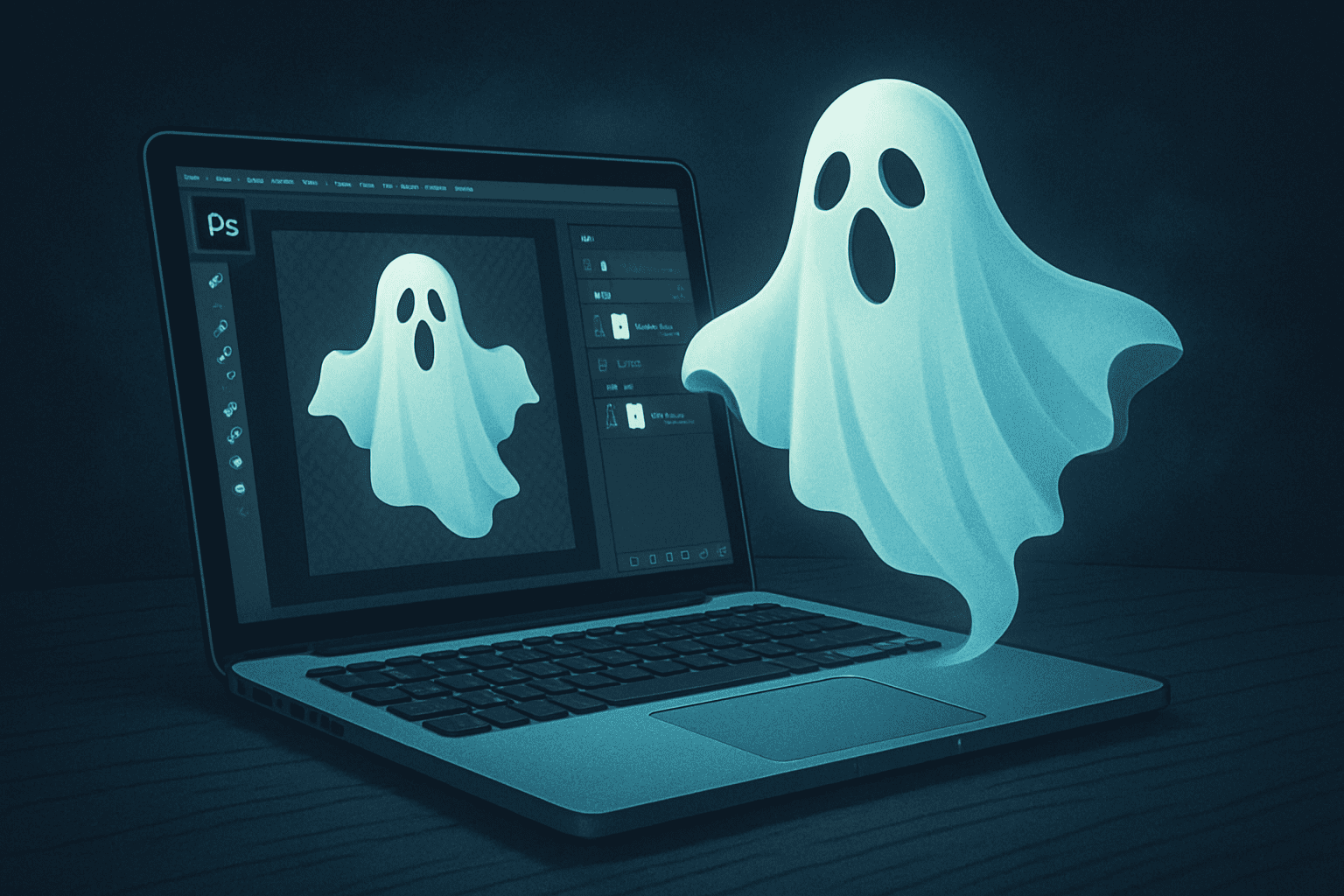 How to Create a Ghostly Image Using Photoshop: A Spooky Guide - Blue ...