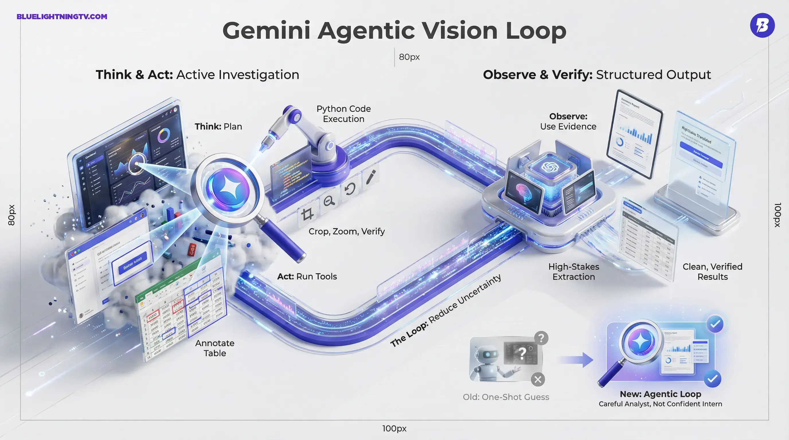 Gemini 3 Flash Agentic Vision That Double-Checks Images - Blue Lightning