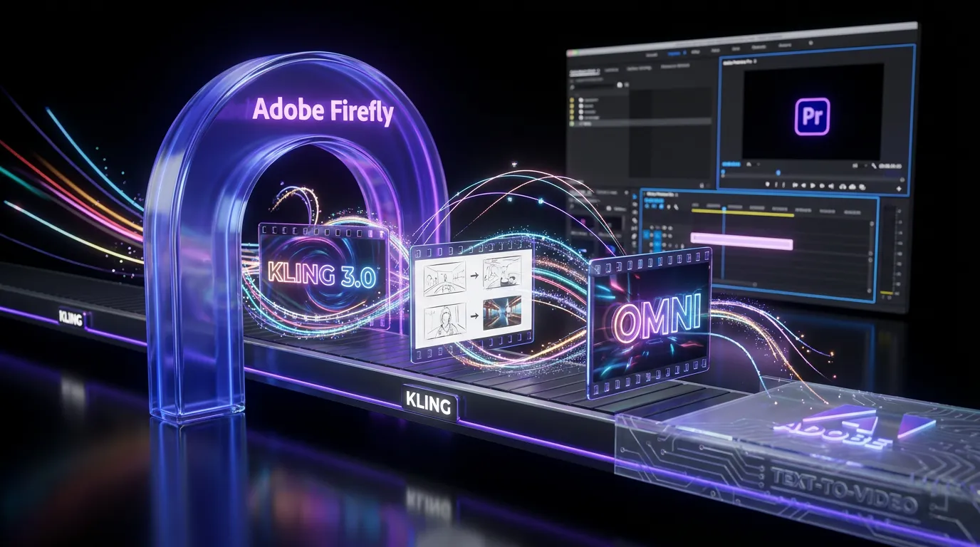 Kling 3.0 Lands in Adobe Firefly for Faster Video - Blue Lightning